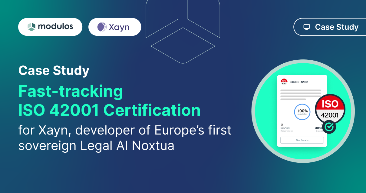 Fast-tracking ISO 42001 Certification for Xayn - Modulos